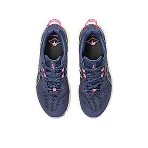 ASICS Women's Trabuco Terra 2 Shoes, 9, DEEP Ocean/Lime Green