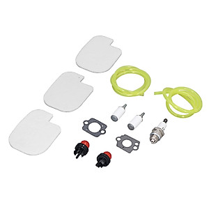 Fdit 530057925 Air Filter Fuel Line Kit, Air Filter Spark Plug Fuel Line Primer Bulb Replacement Kit for P3314 P3314WS P3314WSA
