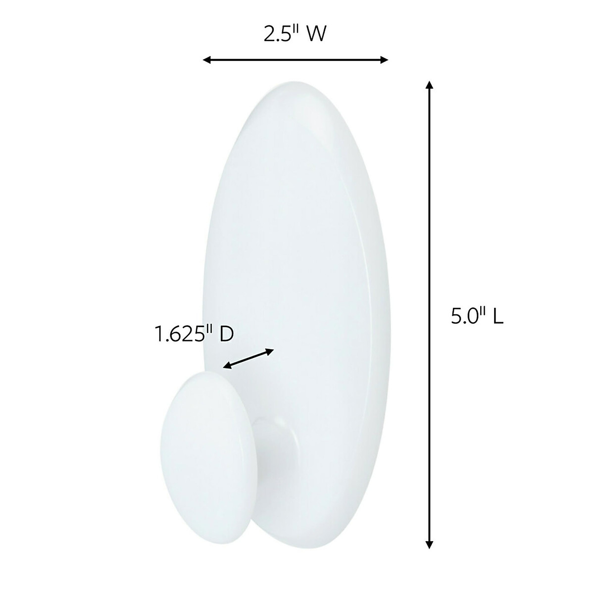 Command Clothes Hanger, Holds up to 7.5 lb, Sized for 3 Plastic Hangers or 7 Metal Hangers, 1 Wall Hooks and 2 Command Strips, Extra Storage for Laundry Room, Bedroom and Closet