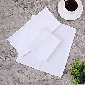 comgloe Kitchen Dish Cloth Pack of 8,100% Cotton 10x11 Inches Absorbent Reusable Dish Towels