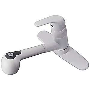 Pfister G13310WW Pfirst Series 1-Handle Pull-Out Kitchen Faucet in White, Water-Efficient Model