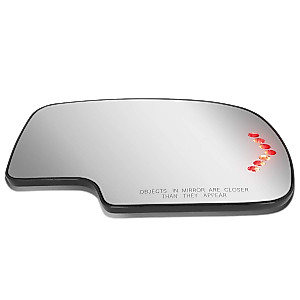 DNA MOTORING SMP-056-R Factory OE Style Right/PassengerDoor Rear View Mirror Glass w/Heater+LED Turn Signal [Compatible with 99-07 Silverado Sierra 1500 & Classic / 00-06 Suburban 1500 2500]