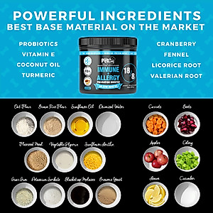Pet Chef Respiratory Immune + Dog Allergy Remedy. Dog Itch Relief-Dog Allergy Relief-Anti Itching for Dogs-Dog Hot Spots-Eliminates Dog Skin Rashes - Prevents Dog Immune Health Crisis from other dogs.