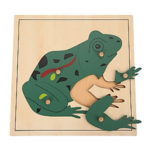 MEYOR Montessori Frog Puzzle for Early Preschool Education Learning Toy