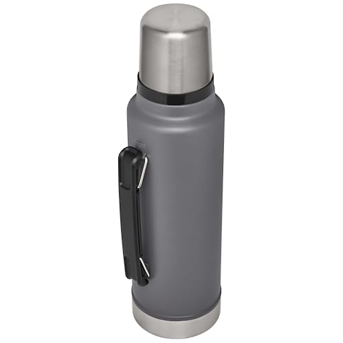 Stanley Classic Vacuum Insulated Wide Mouth Bottle - Charcoal - BPA-Free 18/8 Stainless Steel Thermos for Cold & Hot Beverages - 1.5 QT