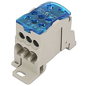 Liccx 125A Block Distribution Box£¬Din Rail Terminal Block Distribution Box£¬Electric Wire Connector Universal Power Junction Box£¬for Power Distribution cabinets, Distribution Boxes