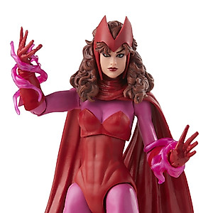 Marvel Legends Series Scarlet Witch 6-inch Retro Packaging Action Figure Toy, 4 Accessories