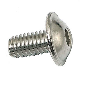 PZRT 25pcs Stainless Steel 304 Round Head Screws Hexagon HEX Socket Button Head Screw Bolt M4x8