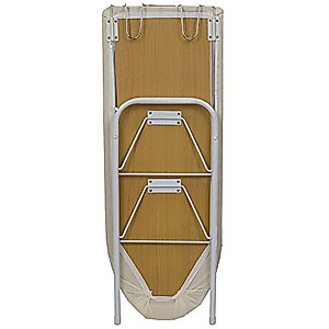 Sunbeam Home Basics Tabletop Convenient & Portable Ironing Board with Folding Legs and Iron Rest 12x32, Beige