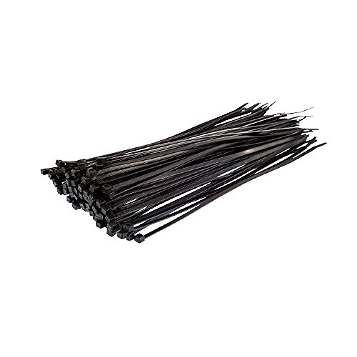 GTSE 14 Inch Black Heavy Duty Zip Ties, 100 Pack, 120lb Strength, UV Resistant Nylon Cable Ties, Self-Locking 14" Tie Wraps