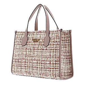 GUESS Silvana 2 Compartment Tote Ash Rose One Size