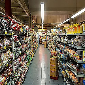 ANTLUX 110W 8FT LED Wraparound Ultra Slim Strip Lights, 12600LM, 5000K, 8 Foot LED Garage Shop Lights, Flush Mount Warehouse Office Ceiling Lighting Fixture, Fluorescent Tube Replacement, 2 Pack