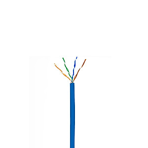 Elite Cat6 Stranded 28AWG (cm Rated) - Ultra Slim Ethernet, 1000ft, Unshielded Twisted Pair (UTP), Pure Stranded Copper, UL Listed, Ultra Flexible, Reel, Blue | Create Custom Patch Cables