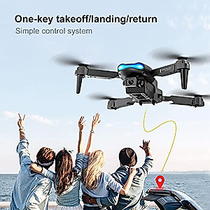 Dual 1080P HD Camera Drone - Altitude Hold Headless Mode, One Key Start Speed Adjustment, Fashion Gifts For Boys Girls