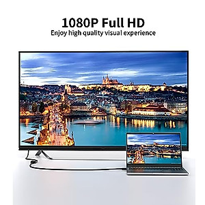 Loryi HDMI to Displayport Cable, 6.6ft HDMI to DP Cable(Male to Male), HDMI Source to DisplayPort Monitor Cable Unidirectional, Compatible for Xbox One/360/PS4/PS5/Mac Mini, PC to Monitor