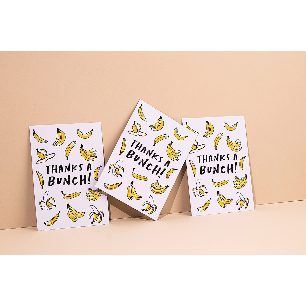 Huxters ‘Thanks a Bunch’ Humourous A6 Thank You Banana Pun Postcards (Pack of 10) - Appreciation Gift - Recyclable Paper with Envelope - Fun Greetings Card, FSC Certified and Sustainable…