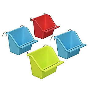 Prevue Pet Products 4 Pack of Birdie Basics Perch Cups, 4 Ounces Each, Assorted Colors