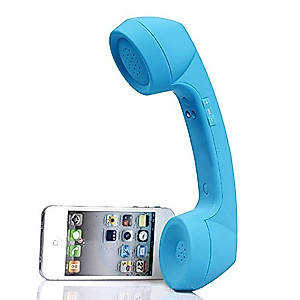 ENJOY-UNIQUE Wireless Bluetooth Mic Headphones Comfort Retro Phone Handset Mic Speaker Phone Call Receiver Compatible with iPhone iOS Android iOS Cell Phone Telephone