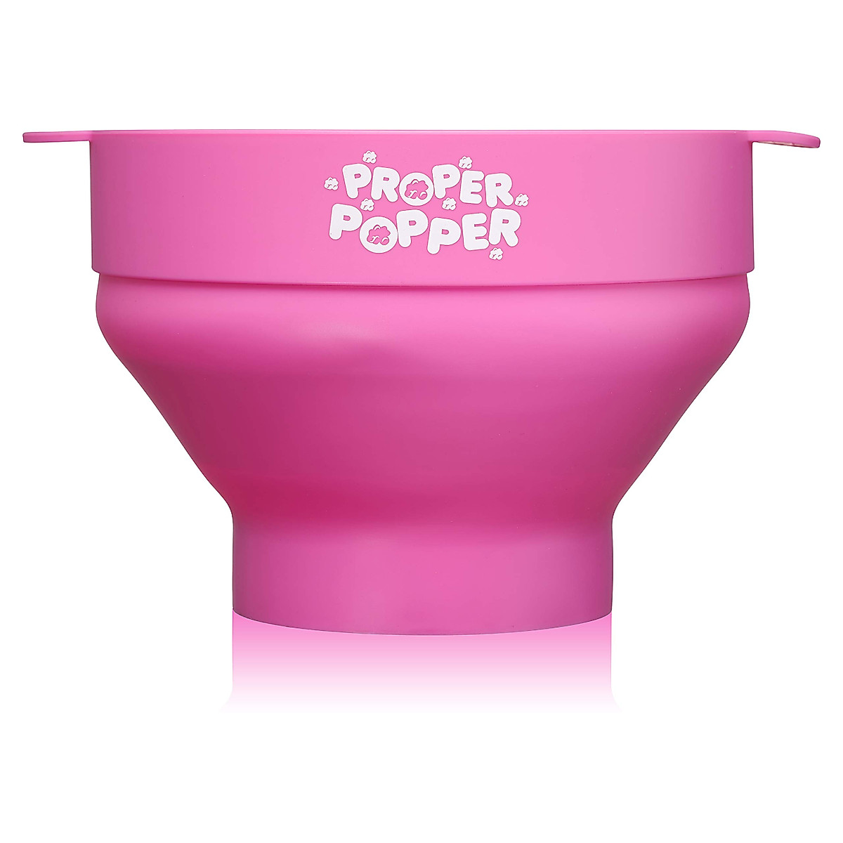 The Original Proper Popper Microwave Popcorn Popper, Silicone Popcorn Maker, Collapsible Bowl BPA Free & Dishwasher Safe - (Pink)