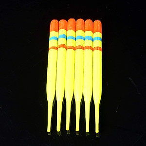 15 pcs Fishing Floats Bobbers Rod Tube Slide Slip Oval Sticks with Rubbers for Saltwater Freshwater Trout Bass Plastic Fishing Tackle Accessories