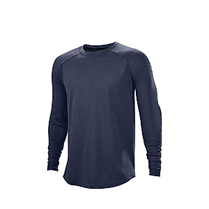 EvoShield Men's Standard Pro Team Training Long Sleeve, Navy, Small
