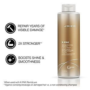 Joico K-PAK Daily Shampoo & Conditioner Set to Repair Damage, 33.8-Ounce