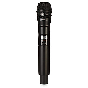 Shure QLXD2/K8B Handheld Transmitter with KSM8 Black Vocal Mic Capsule - for use with QLX-D Digital Wireless Microphone Systems, Receiver Sold Separately | G50 Band (QLXD2/K8B=-G50)