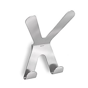 Blomus Vasco Stainless Steel Double Flat Wall Hook Home Decor, Other, Multicolor
