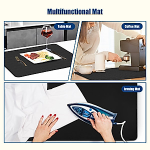 KitchenRaku Stove Top Covers, Stove Top Covers for Electric Stove, Ceramic Glass Cooktop Protector, Electric Stove Cover, Glass Top Stove Cover (BLACK12, 20.4x30.7 inch)