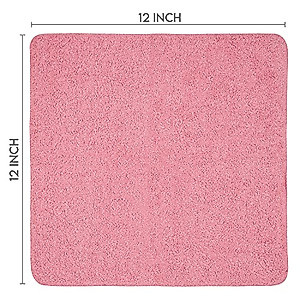 Textila Terry Washcloth Pack of 10 - Multicolor - 12x12 Inches, Soft and Absorbent - Perfect for Bath, Face, Hand, Kitchen, Spa, Hotel, Gym, and Home Use.