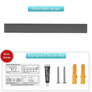 SunEegral Clothes Drying Rack Folding Indoor,Laundry Room Organization,Wall Mounted Drying Racks for Laundry,Laundry Drying Rack Collapsible,Laundry Drying Rack,Retractable Clothesline