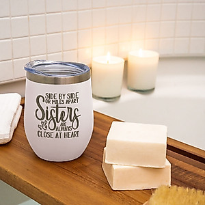 Sisters Gifts from Sister - Birthday Gifts for Sister - Relaxing Spa Gift Box w/Tumbler for Her Birthday Present - Best Unique Gift for Big Sister She'll Love - Includes Soaps, Lotion, Bath Bomb, Card