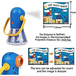 Matteobenni Multifunctional Story Projector for Toddlers, Night Lights Projector Kids Storybook Toy, Educational Toys Gifts for 3-12 Year Old Boys/Girls