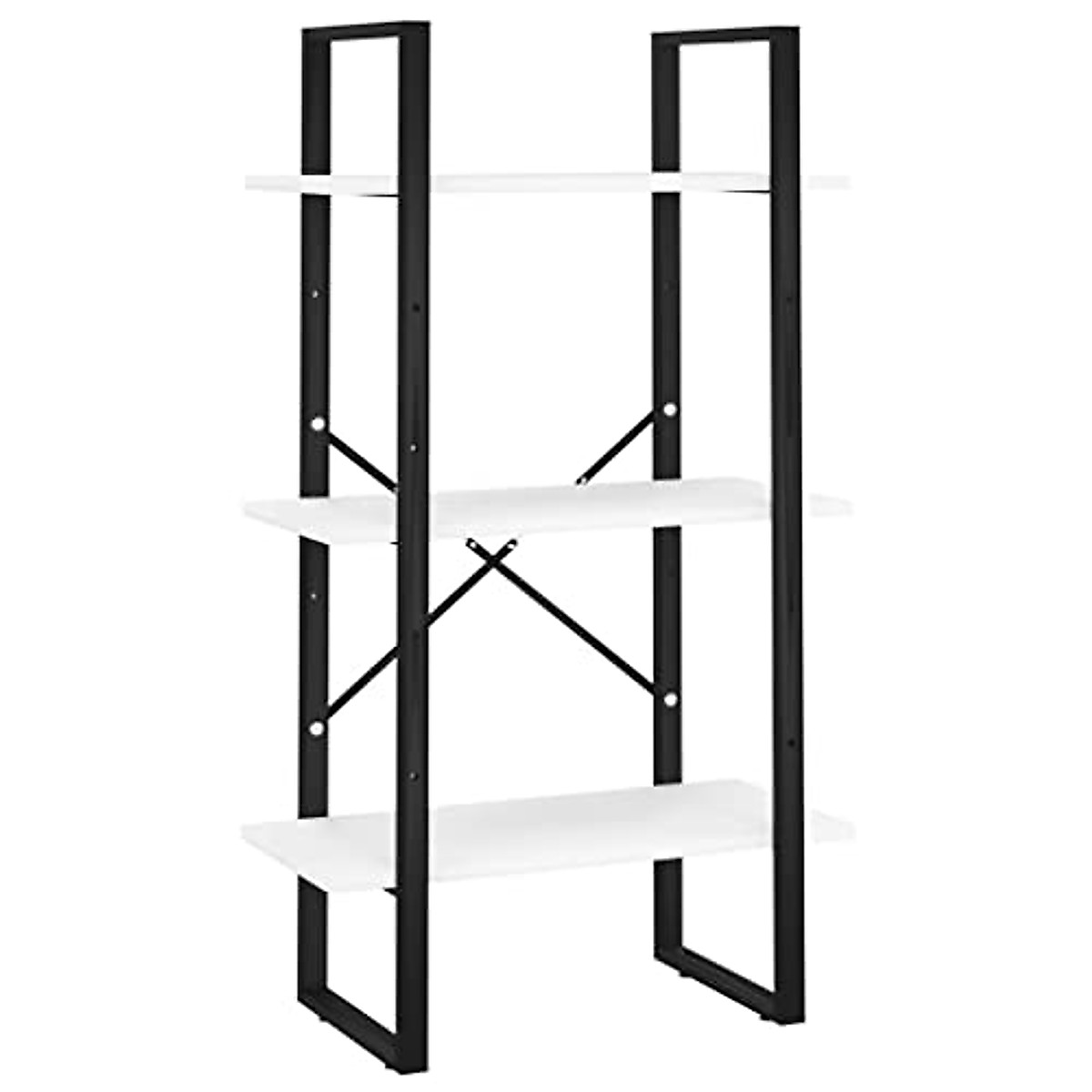 KTHLBRH Kitchen Shelves Bathroom Shelves Book Shelves Floor Shelves Storage Shelf White 23.6"x11.8"x41.3" Engineered Wood for Office Living Room Bedroom