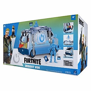 FORTNITE Feature Deluxe Reboot Van, Electronic Vehicle with Two 4-inch Articulated Reboot Drift (Stage 1) and Recruit Jonesy Figures, and Accessory - Amazon Exclusive