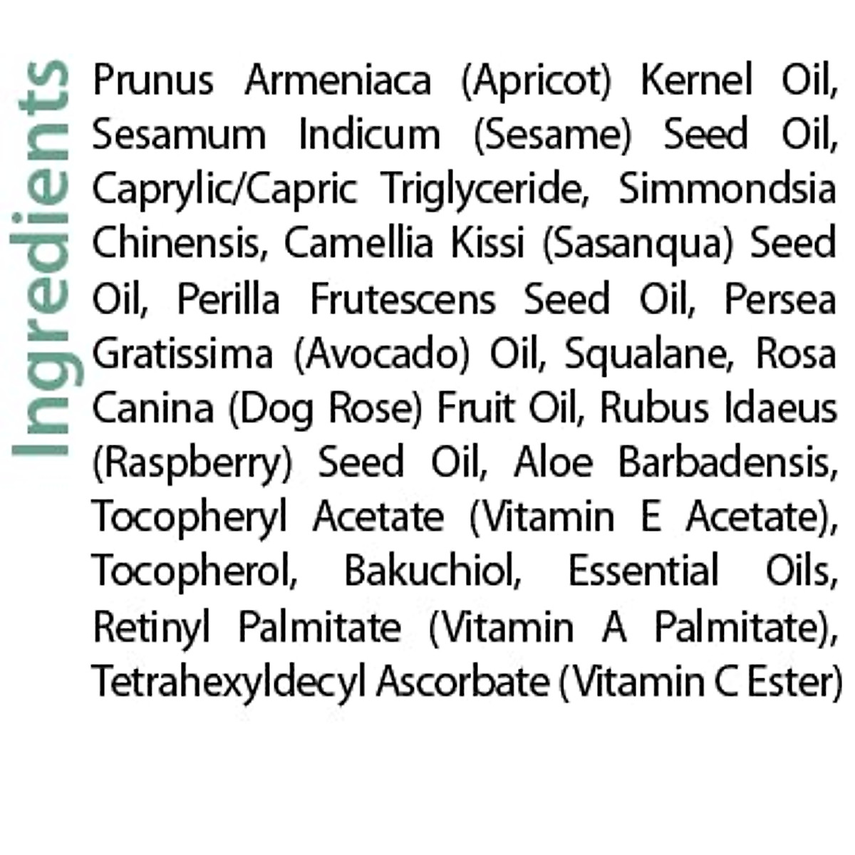 Miracell Skin Relief and Support, Apricot Kernel Oil, Coconut Oil, Sesame Oil Jojoba Oil, Avocado Oil, Camellia oil, Rosehip oil Vitamin E, Serum 2 oz