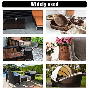 Wicker Repair Kit - 120ft Rattan Patio Chair Sofas Repair Supplies for Outdoor Lawn Furniture, Premium New Materials Basket Weaving Webbing Replacement Parts