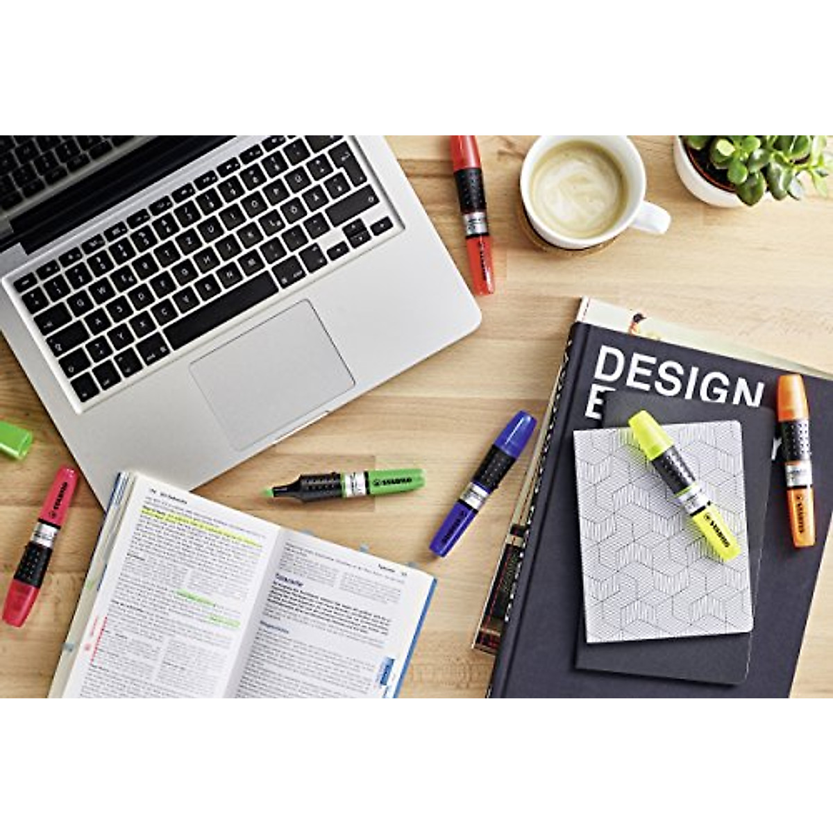 Highlighter - STABILO LUMINATOR - Pack of 5 - Yellow