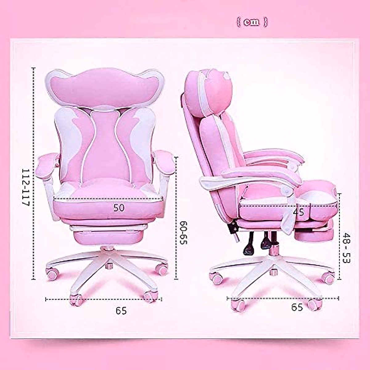 KXDTZ Computer Chair Home Ergonomic Chair Swivel Chair Seat Back Reclining Office Chair Rotating Stool Backrest Home Lift (Color : Style 2)