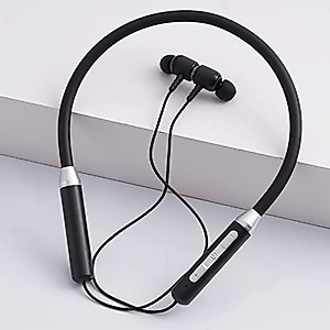 Neckband Bluetooth Headphones - HD Stereo Wireless Sports Earphones - Around Neck Bluetooth Headphones Noise Cancelling Mic - Magnetic Attraction