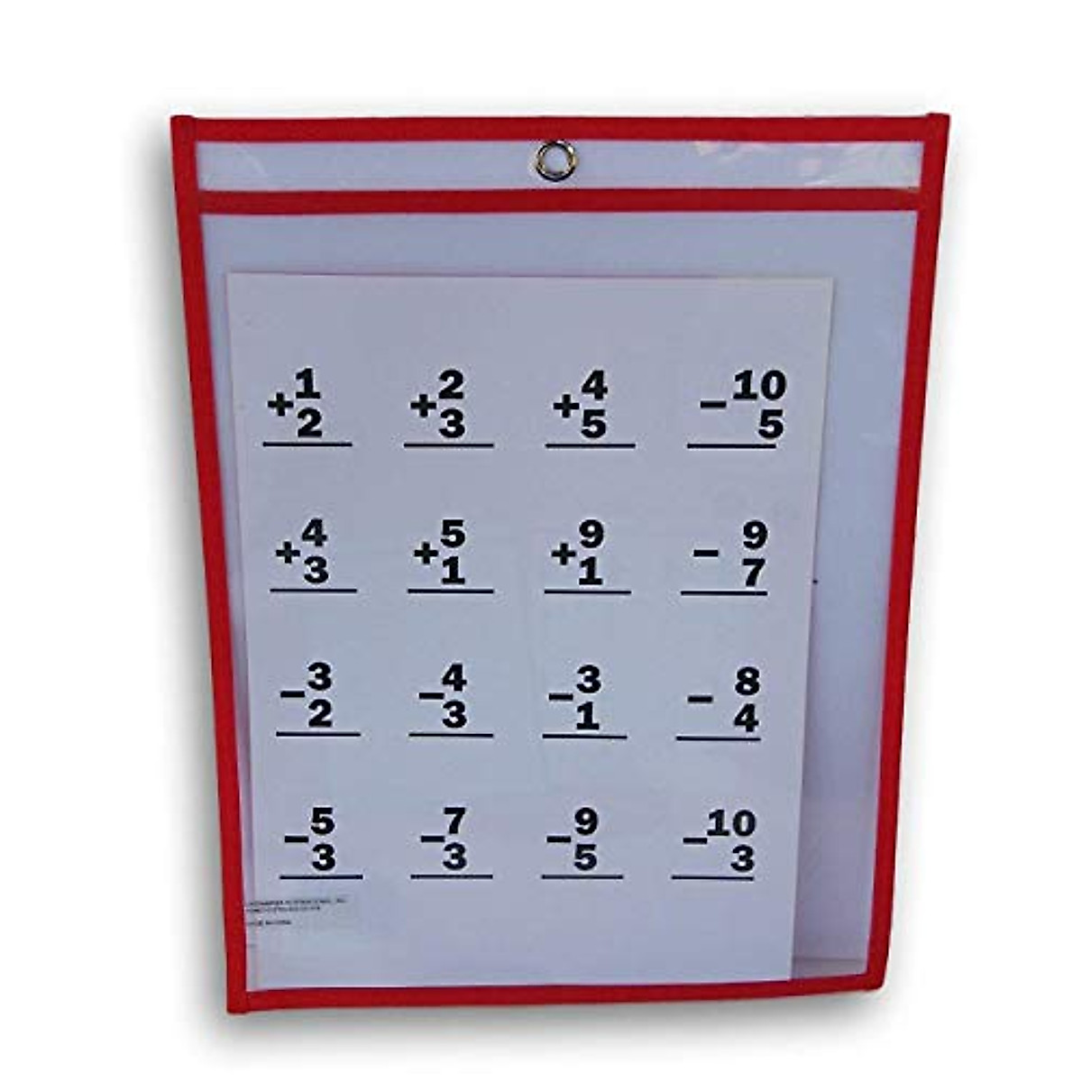 Teaching Tree Reusable Dry Erase Pockets - 2 Pockets