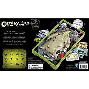Operation Disney The Nightmare Before Christmas Board Game | Collectible Operation Game | Featuring Oogie Boogie & Nightmare Before Christmas Artwork, 1+ Players