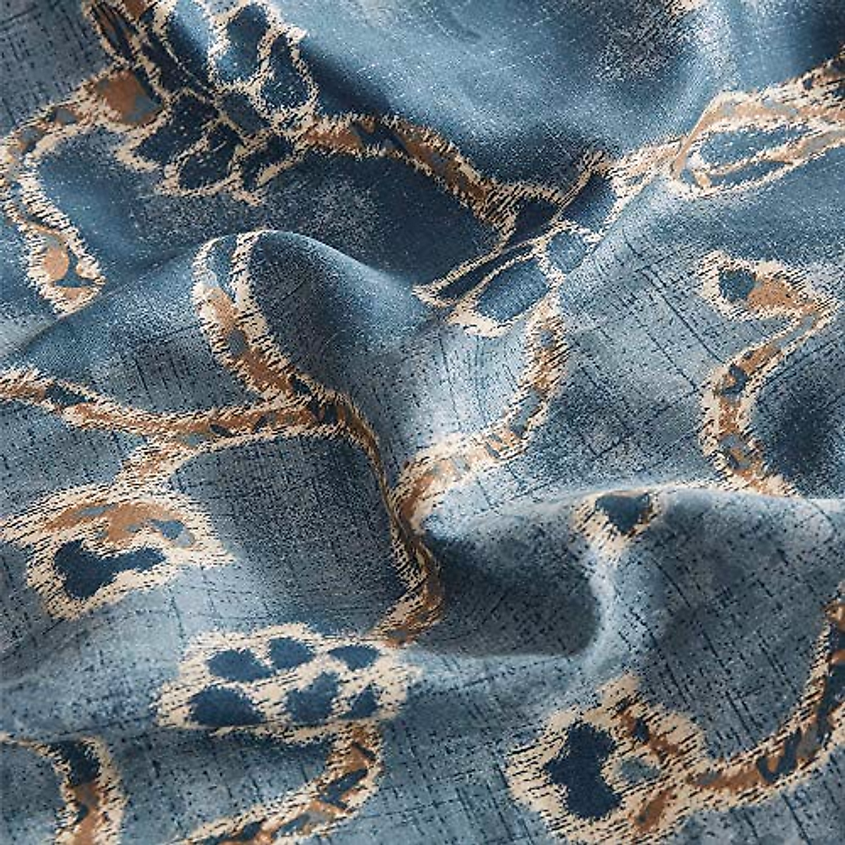 Inspire by Intelligent Design Reversible 100% Cotton Sateen Duvet - Breathable Comforter Cover, Modern All Season Bedding Set (Insert Excluded), Belcourt, Paisley Blue King/Cal King(104" x 90")