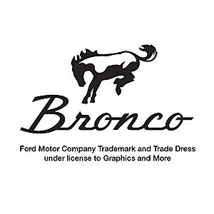 Black Leather Ford Bronco Chrome Logo Keychain