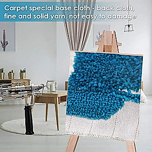 FUNORNAM 40''x170'' Tufting Cloth with Marked Lines, Carpets Rug Backing Fabric Monks Cloth for Cut/Loop Pile Tufting Gun