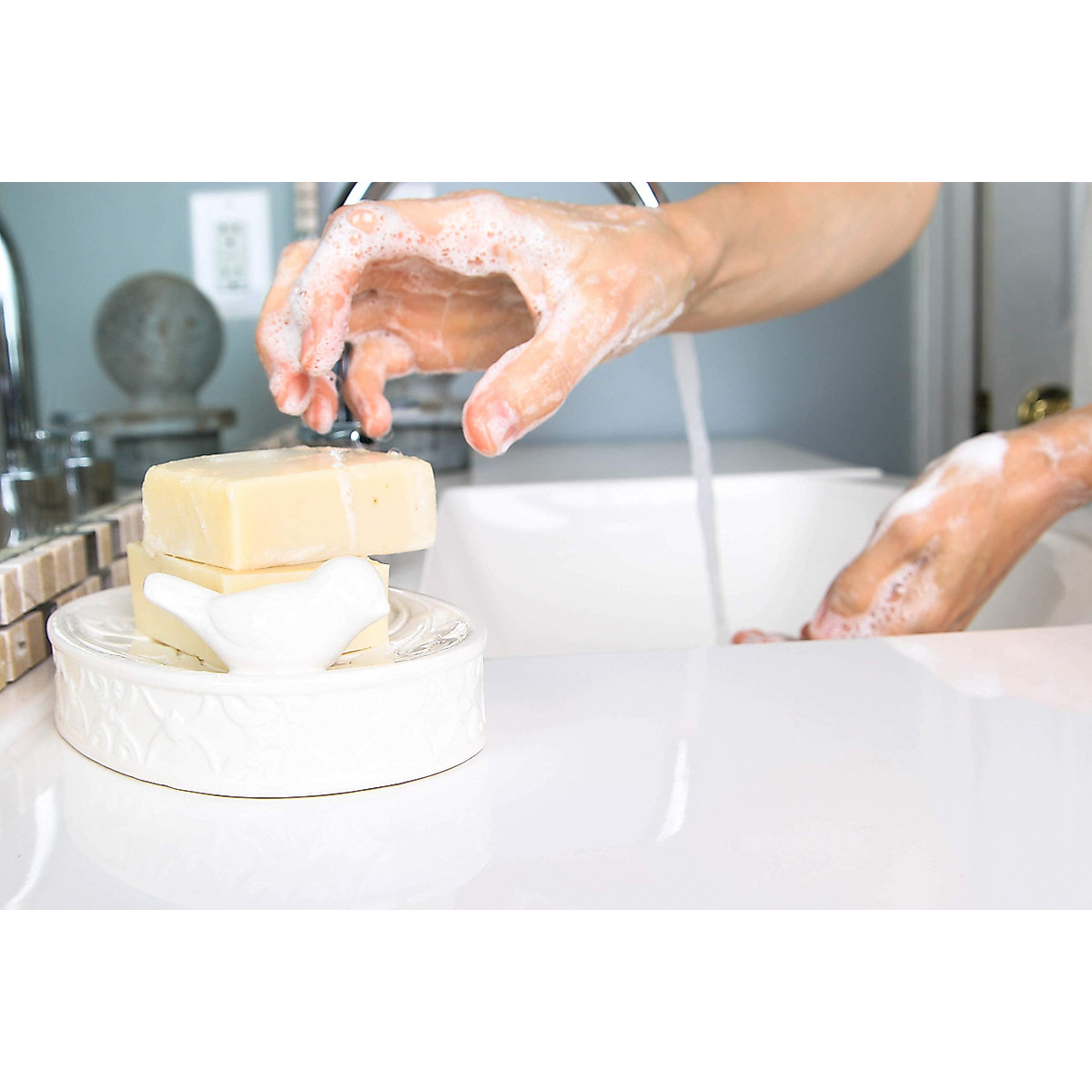 Organic Goat's Milk Soap Loaf - Cut Into 8 to 10 Soap Bars - Natural Ingredients - Hypoallergenic - 2 Pound Block