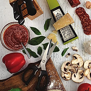 Kai PRO Multi-Purpose Shears, Stainless Steel Cooking Scissors, Blades Separate for Easy Cleaning, Comfortable, Non-Slip Handle, Heavy Duty Kitchen Shears