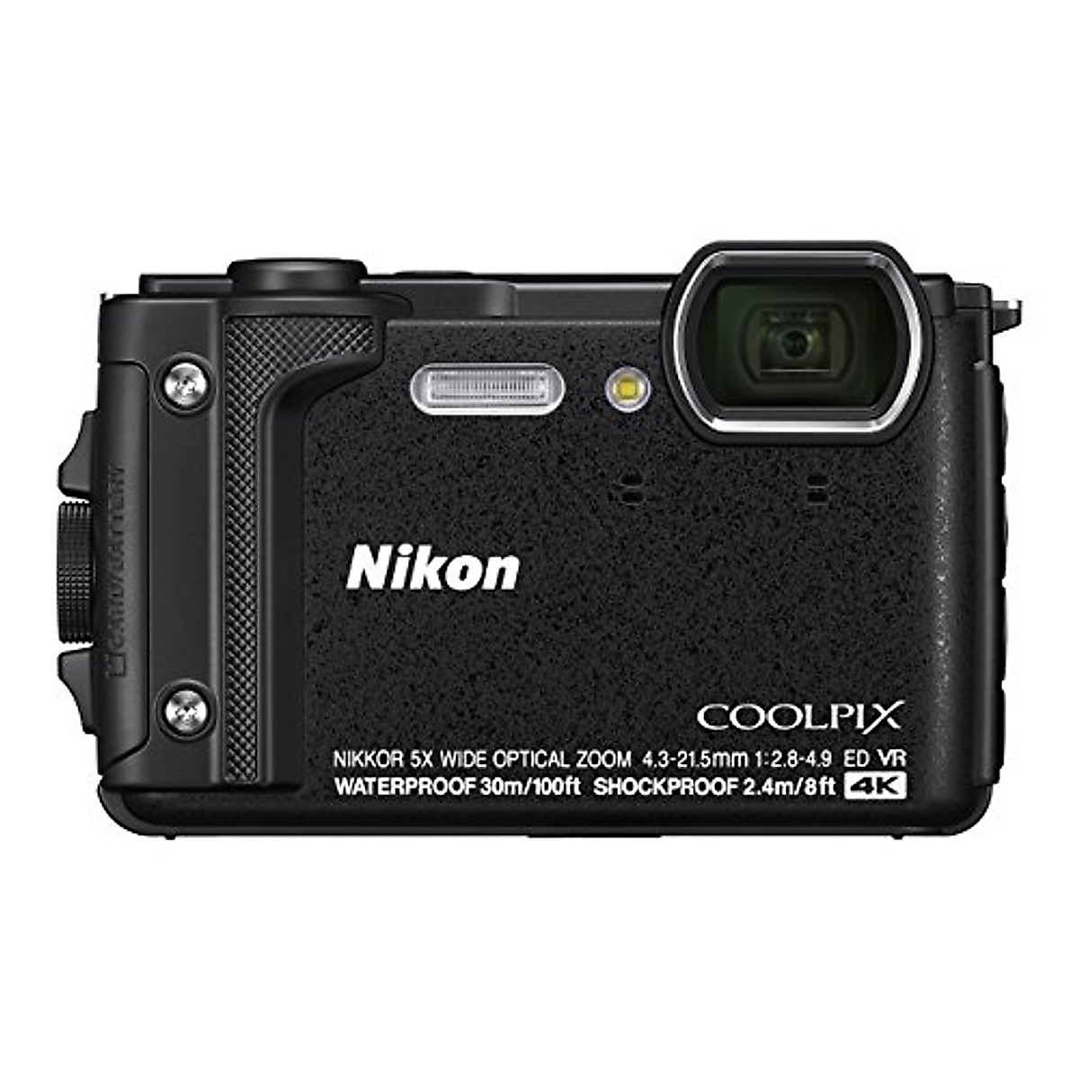 Nikon W300 Waterproof Underwater Digital Camera with TFT LCD, 3in, Black (26523) (Renewed)