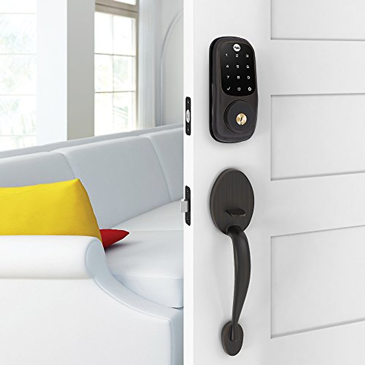 Yale Touchscreen Deadbolt with Z-Wave in Oil Rubbed Bronze