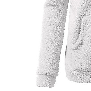 JMMSlmax Winter Warm Fleece Coats Jackets for Women Plus Size Hooded Full Zip Long Sleeve Casual Fuzzy Hooded Coats Outwear